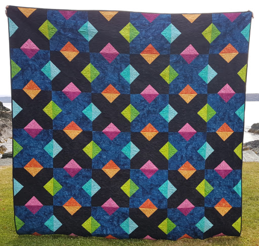 Devoted Quilter: Split 4 Patch Baby Quilt Tutorial