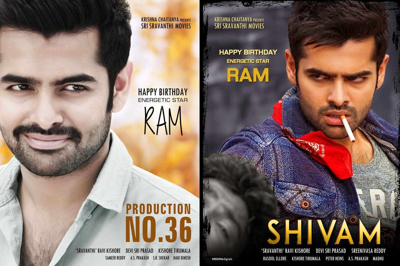 Ram's Shivam Movie First Look Posters - Latest Movie Updates, Movie ...
