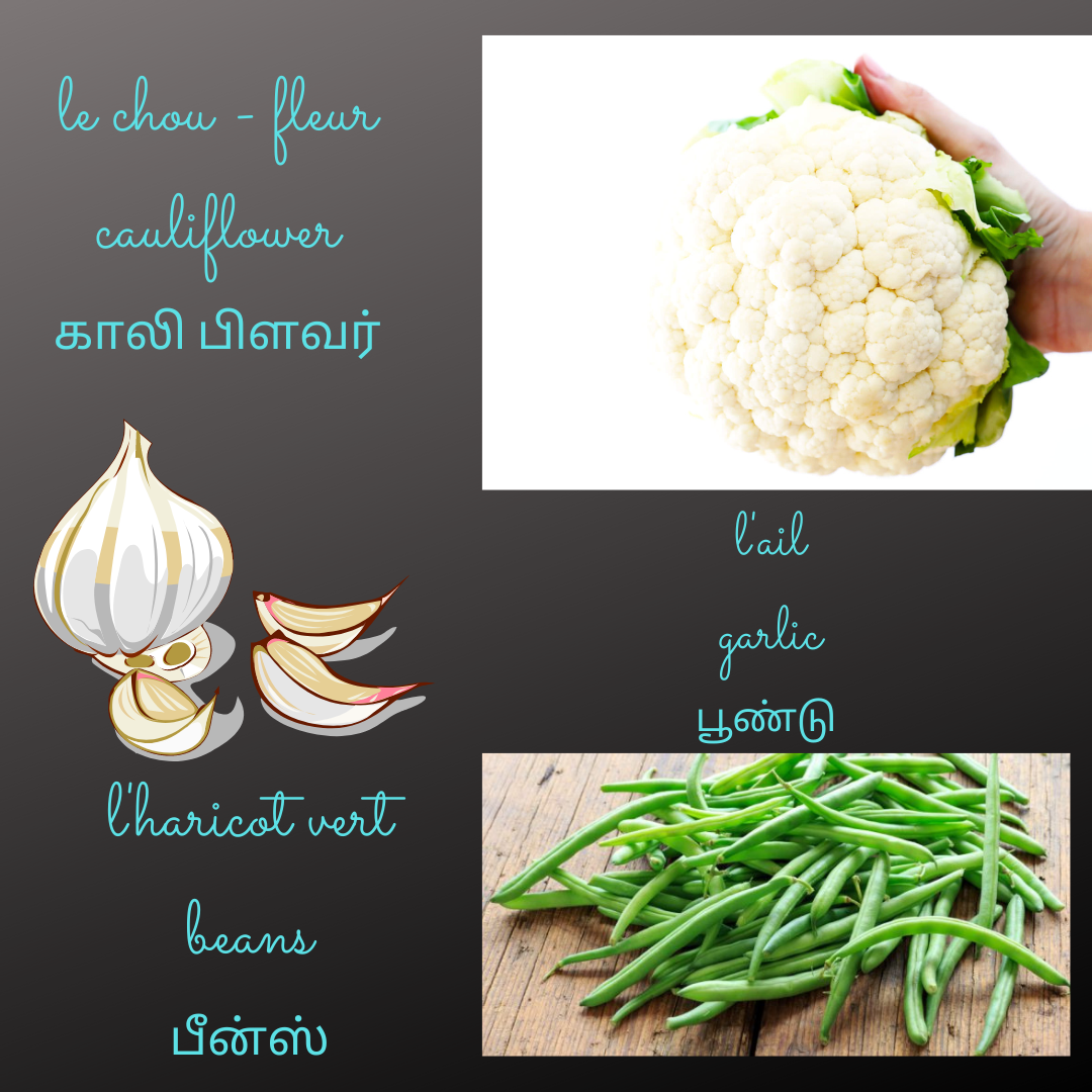 French Vocabulary – Les Legumes