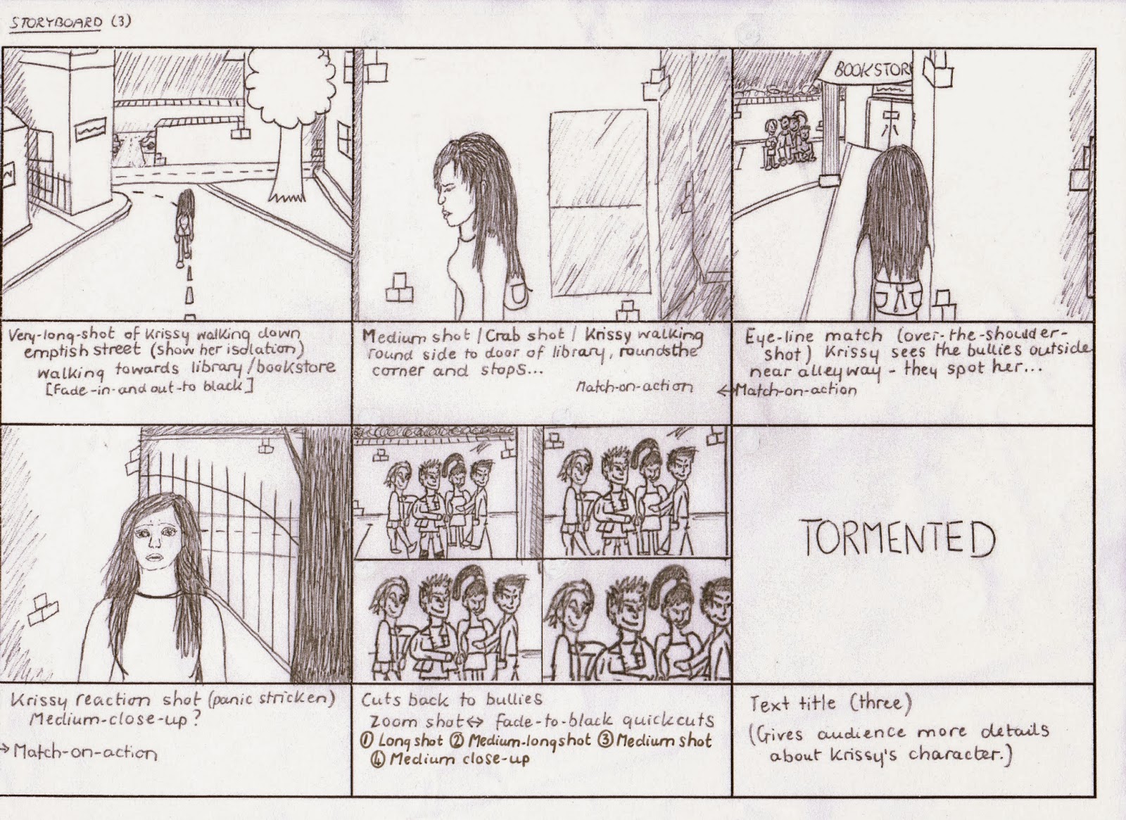 A2 Media Studies: DON'T PEEK: Horror Film Storyboard
