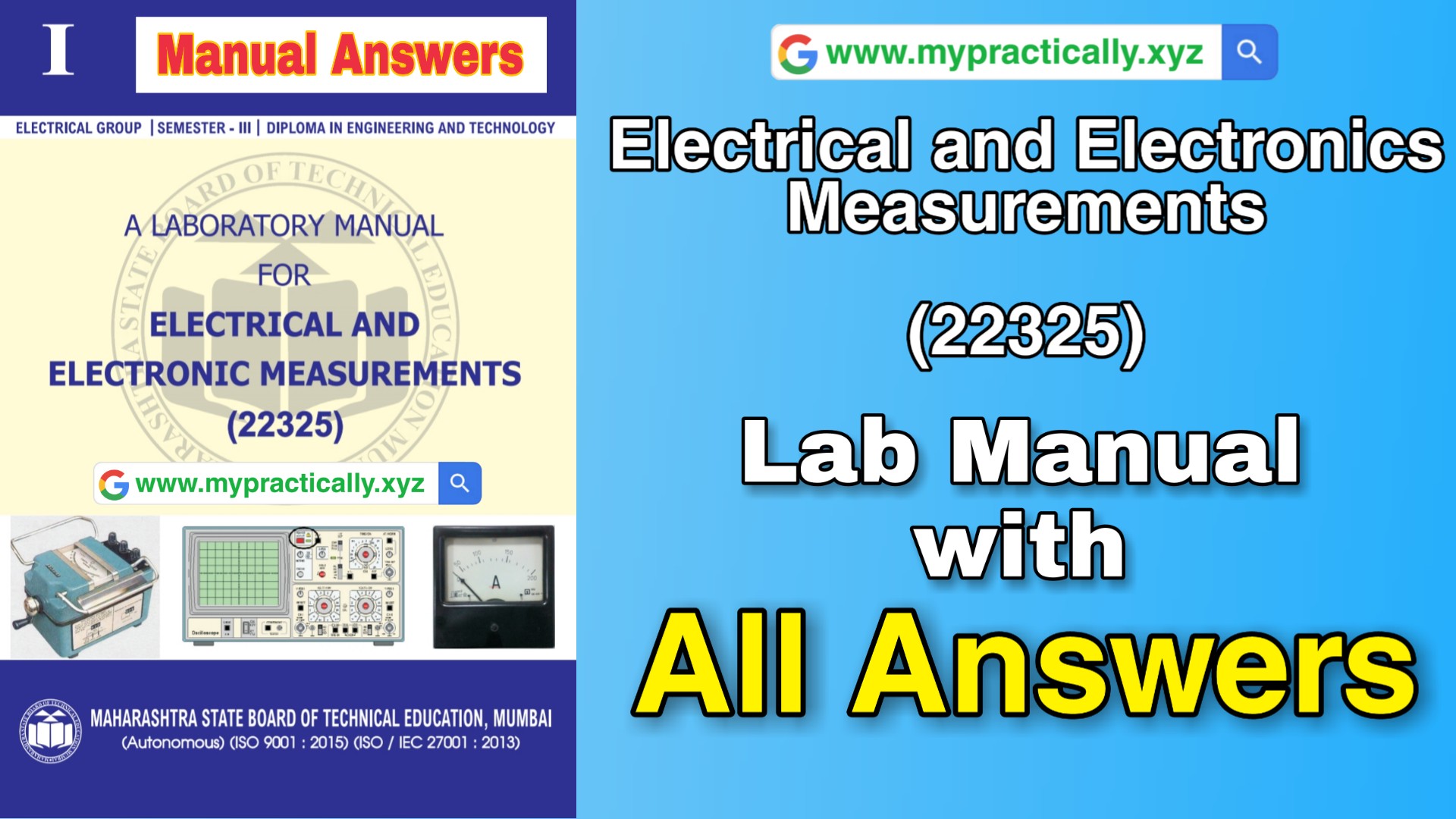 22325 Electrical and Electronics Measurements EEM | Lab Manual Answers ...