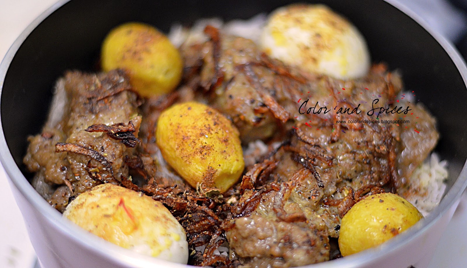 Color and Spices: Mutton Biryani...Kolkata style
