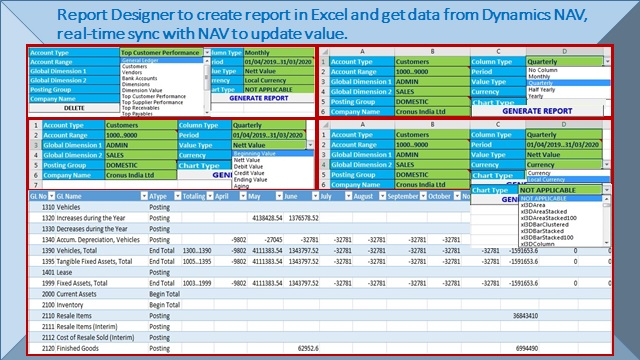 Microsoft Dynamics Navision Excel Report Tool