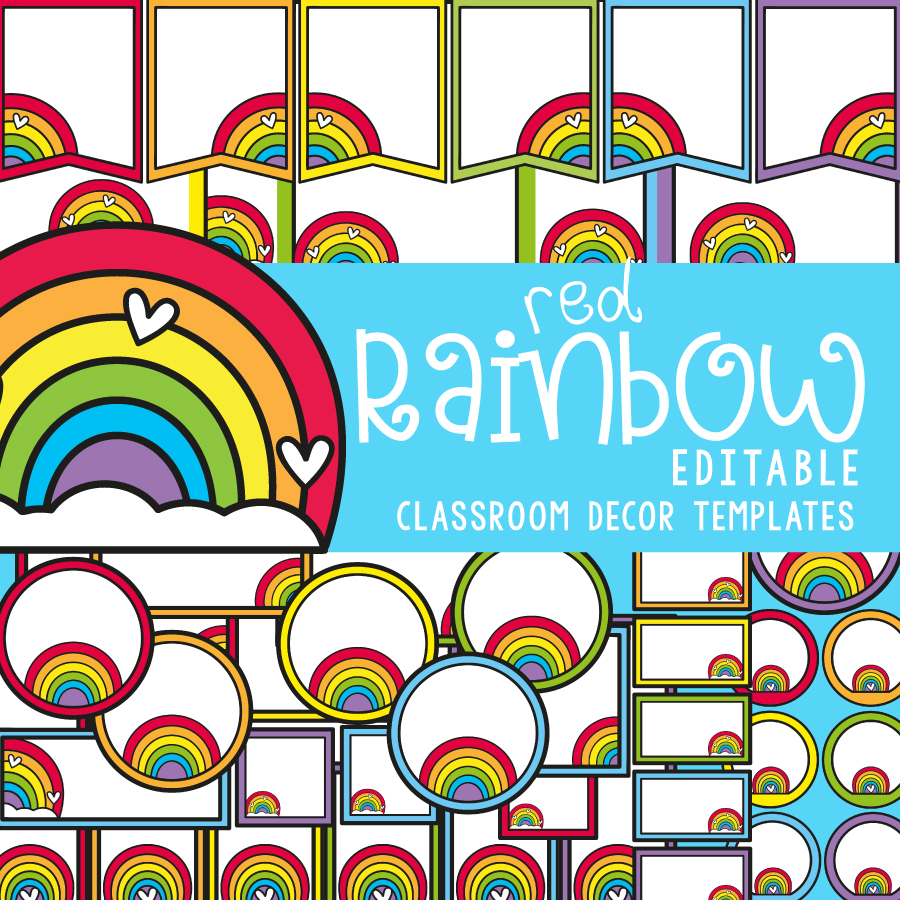 Rainbow Classroom Decor | From the Pond