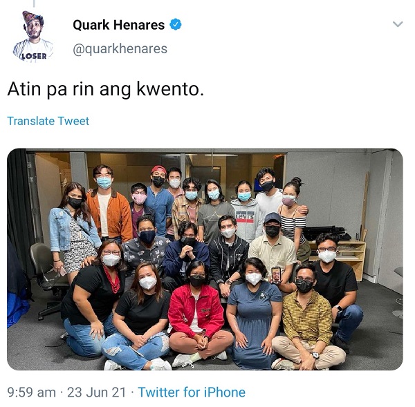 Tweet Scoop: Producer of 'Gaya sa Pelikula,' Quark Henares Shares ...