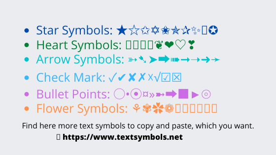 Symbols Text