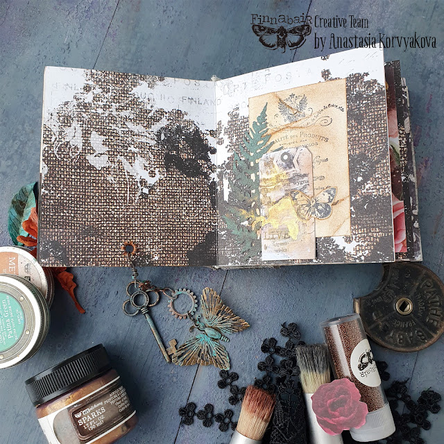 AnastasiaElena design: mixed media album cover shaker /+video tutorial