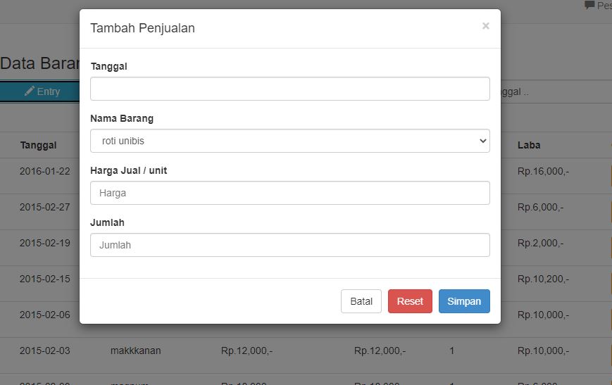 Sourcode Aplikasi Penjualan PHP Dengan MYSQL