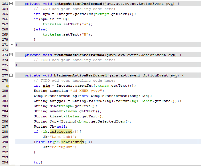 Program Biodata Mahasiswa, Menggunakan Netbeans IDE 6.9.1 - MY Blogger Site