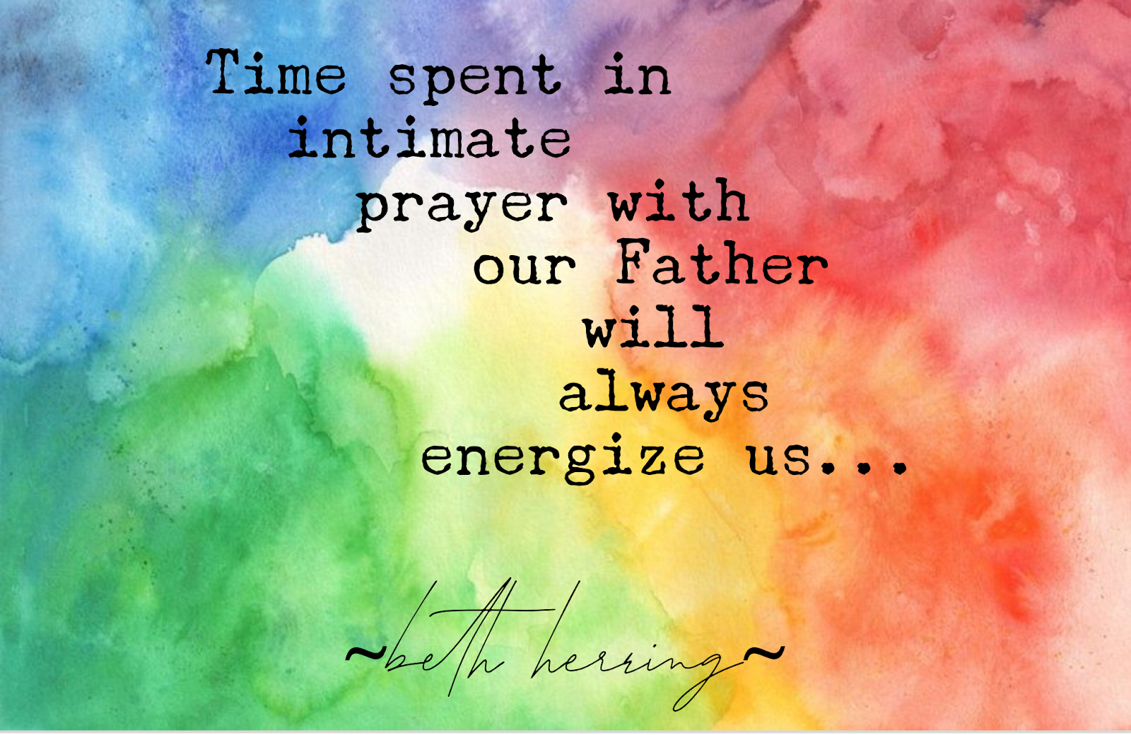 Daily Prayer: Intimate prayer