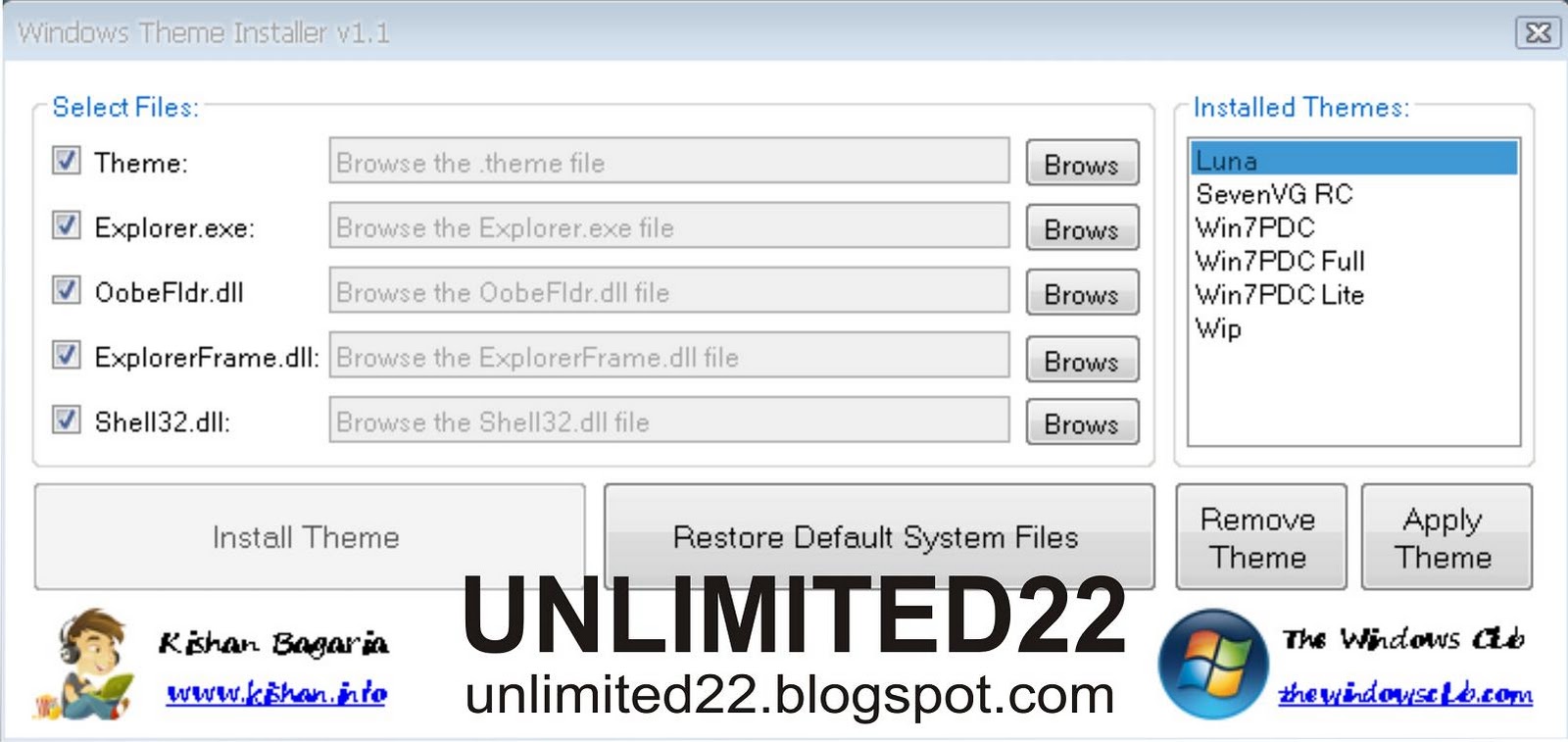 Windows theme installer v1.1 download : woodcmumbfin