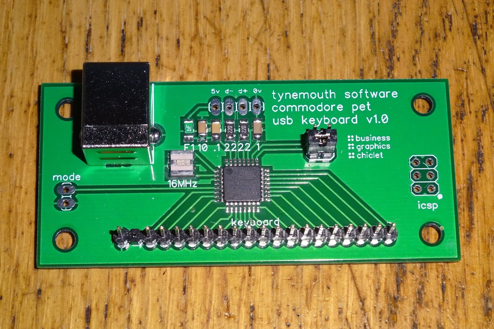 Tynemouth Software: Commodore PET USB keyboard / Keyboard testers
