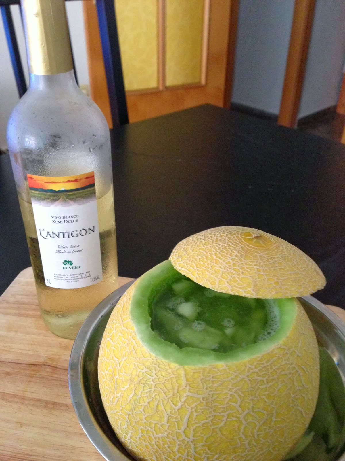 El blog de Lorenna: Melón con vino