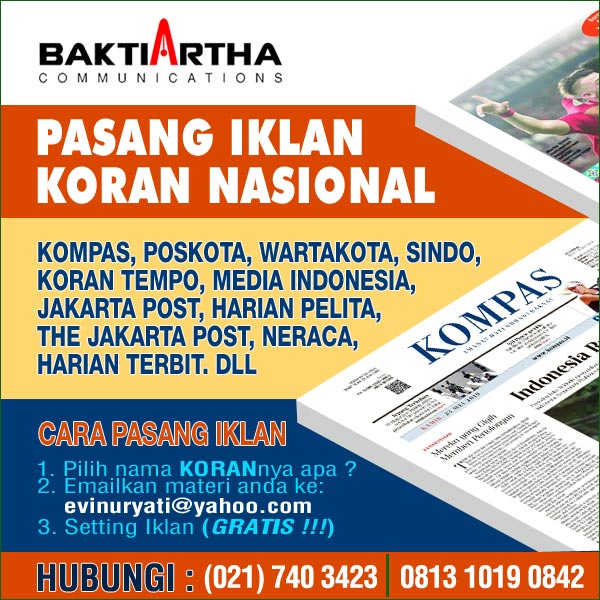PASANG IKLAN KORAN NASIONAL ~ PASANG IKLAN KORAN KOMPAS, POSKOTA ...