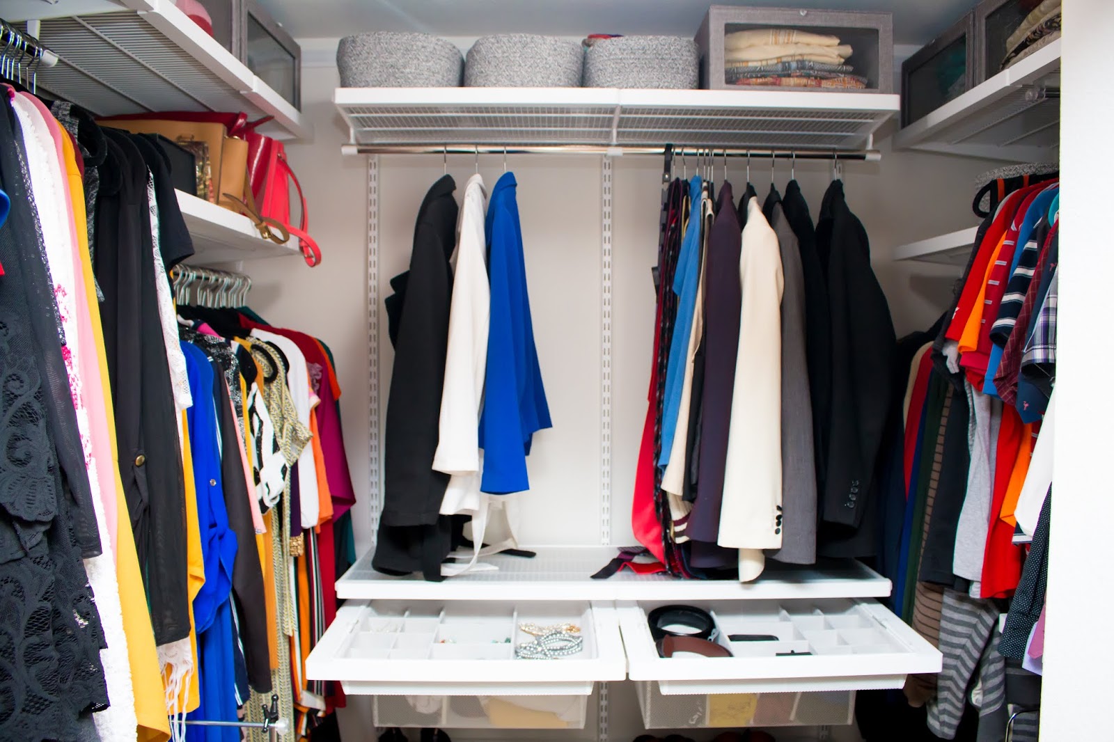 HIS and HERS: Wheelchair Accessible Master Closet Solution: Elfa ...