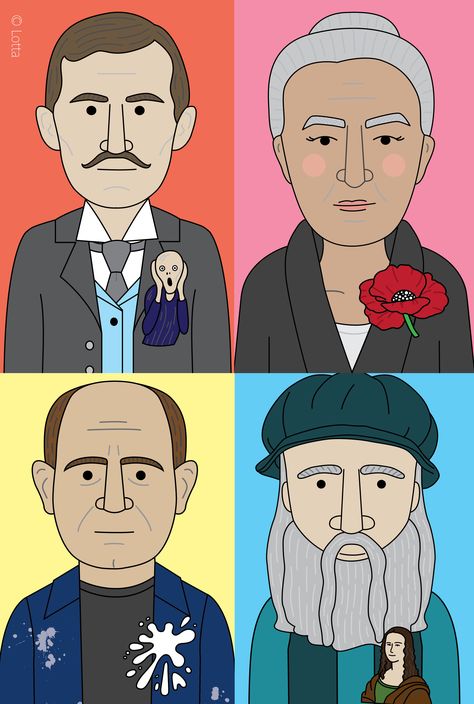 JULIAN OPIE INSPIRED PORTRAITS