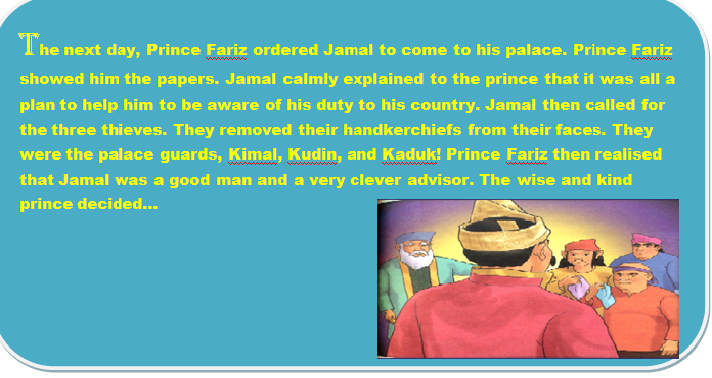 YEAR 4 UNIT 8 THE PRINCE AND THE THIEVES: LET'S WRITE