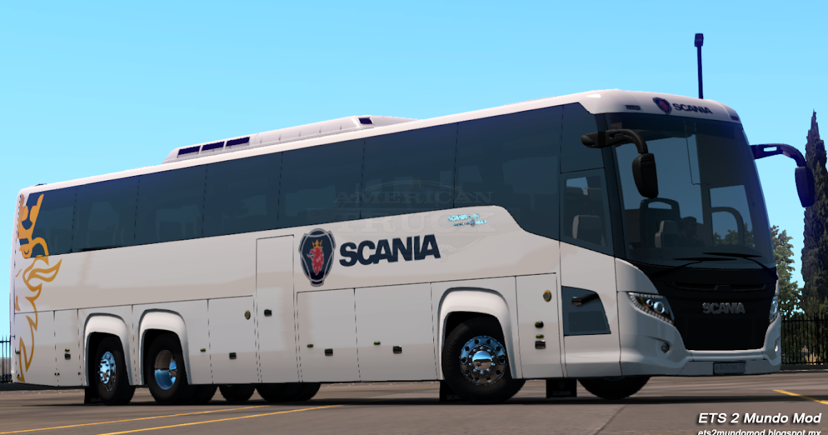 (Autobús ATS) Scania Touring (Versión 1.2) - ETS 2 Mundo Mod
