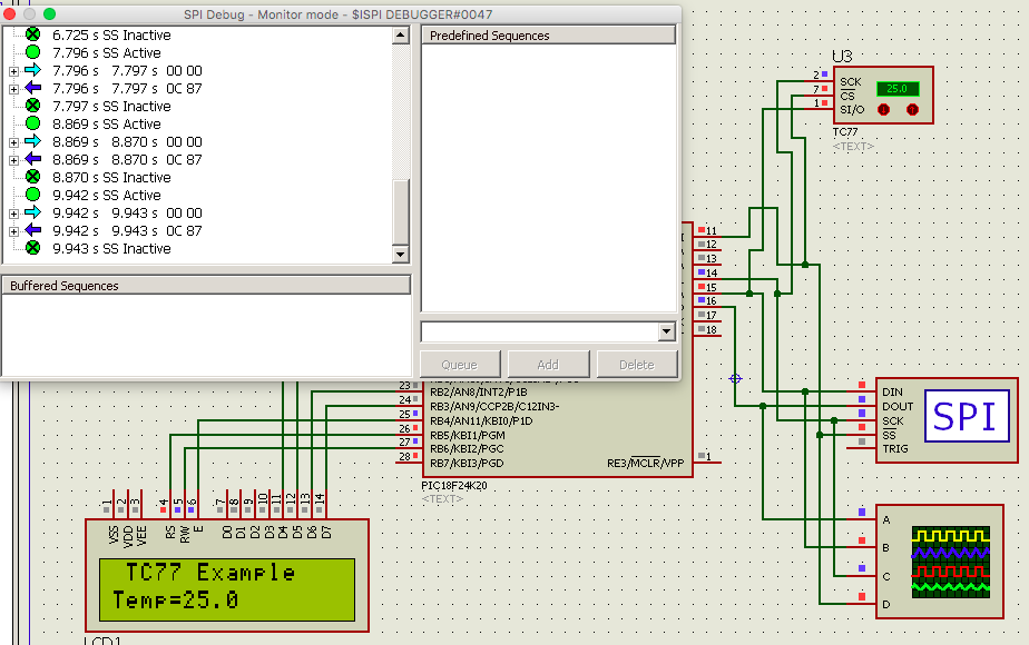 Learning PIC Programing with XC8 Compiler: SPI Example Using TC77