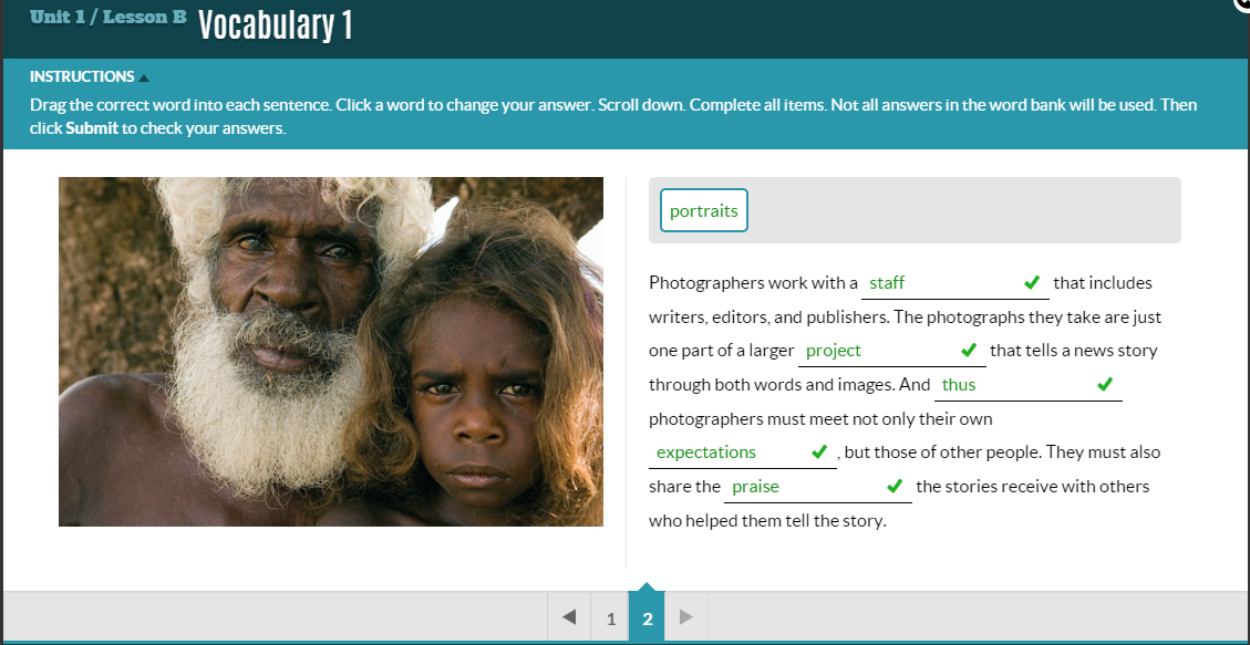 Reading Explorer Unit 1B ~ Homework Answer
