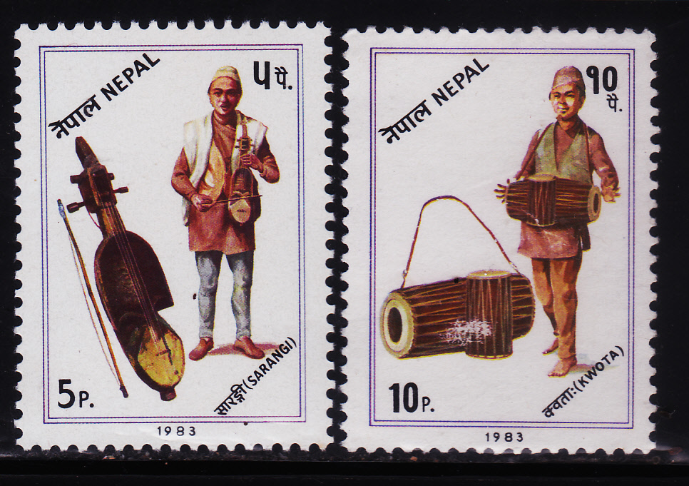 Heritage of Indian stamps site: Stamps on Musical instruments