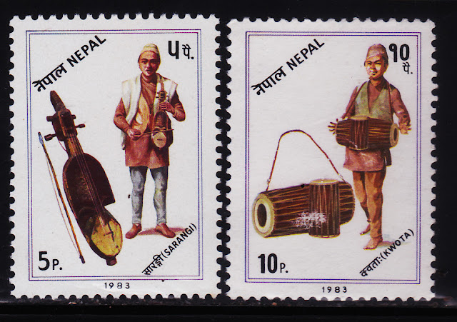 Heritage of Indian stamps site: Stamps on Musical instruments