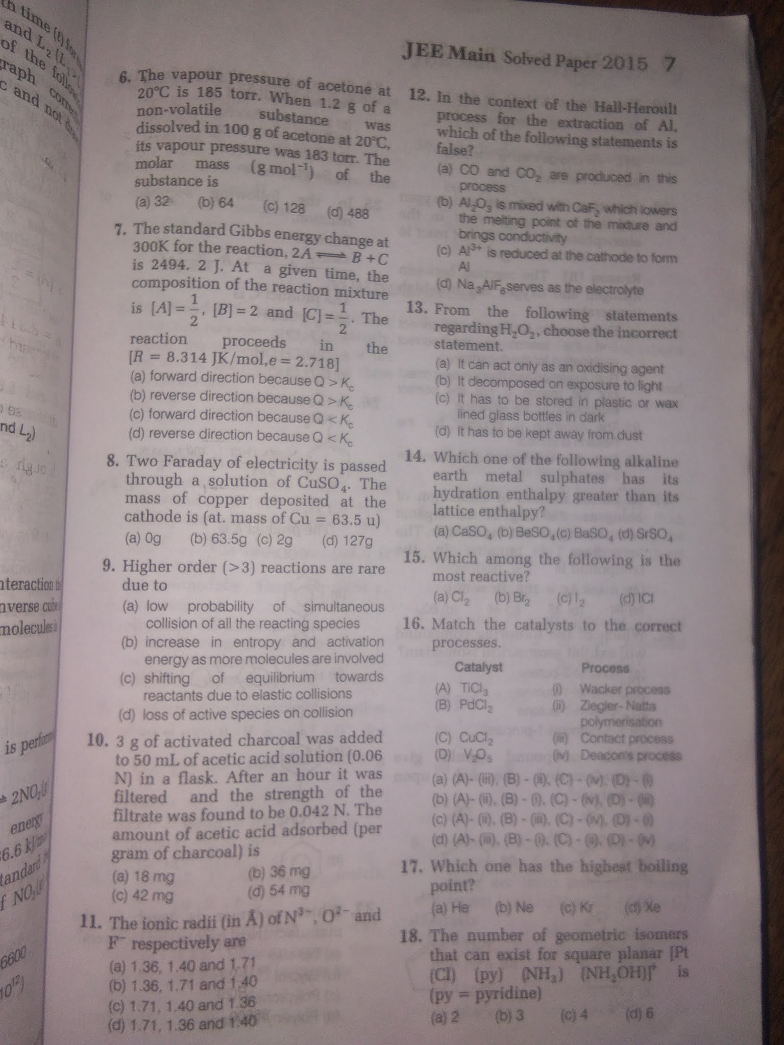 JEE Mains previous year question paper with solution -2015 - GK ...