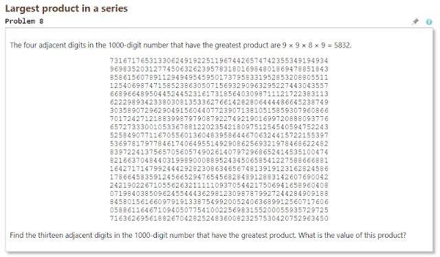 Project Euler第八題