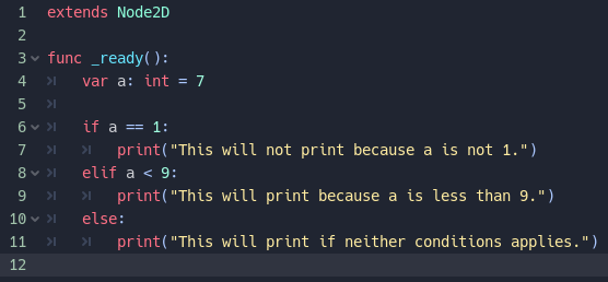 Tutorial 6: Basic Conditional Statements in GDScript ~ Godot Engine ...