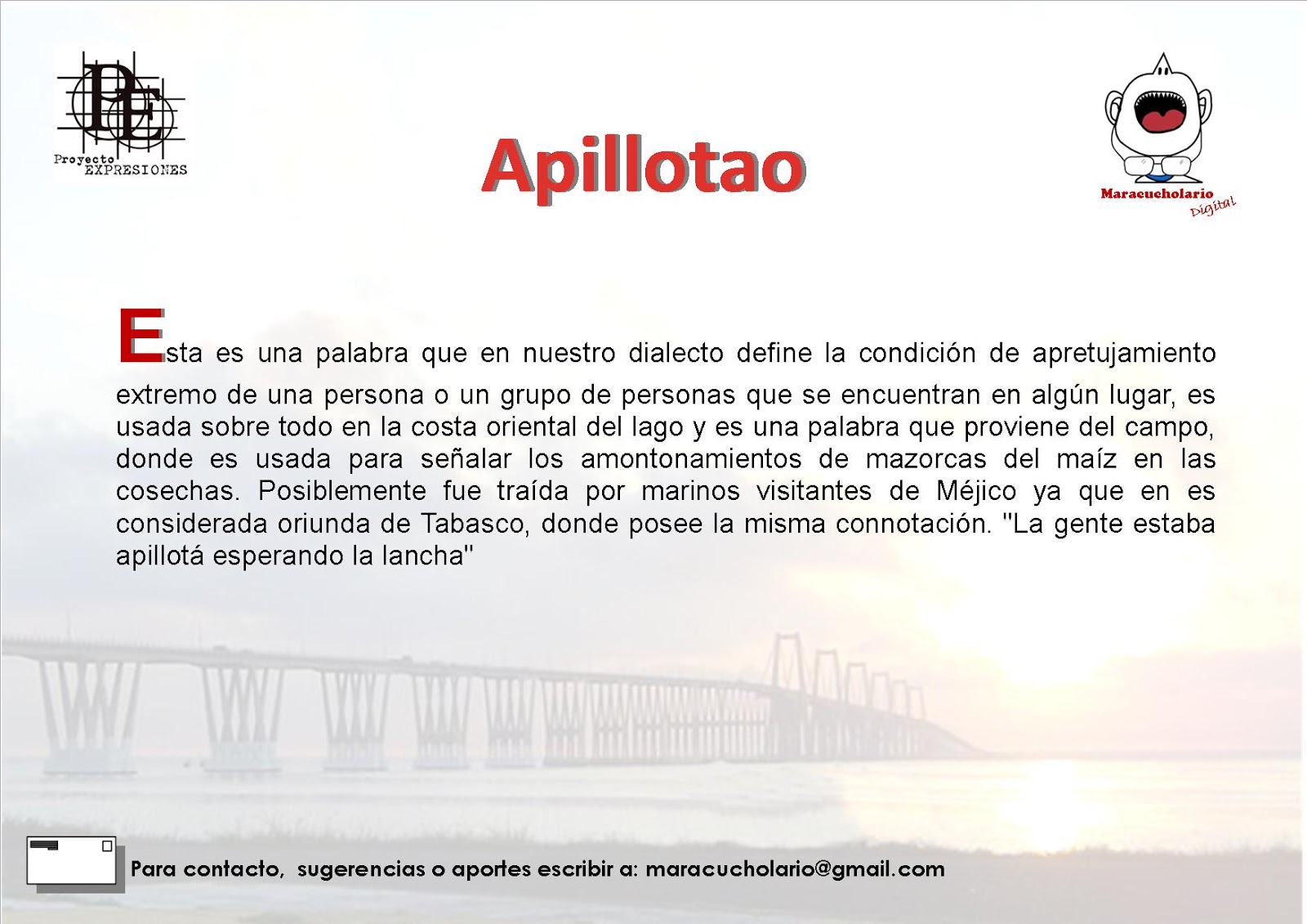 Maracucholario Plus: Apillotao