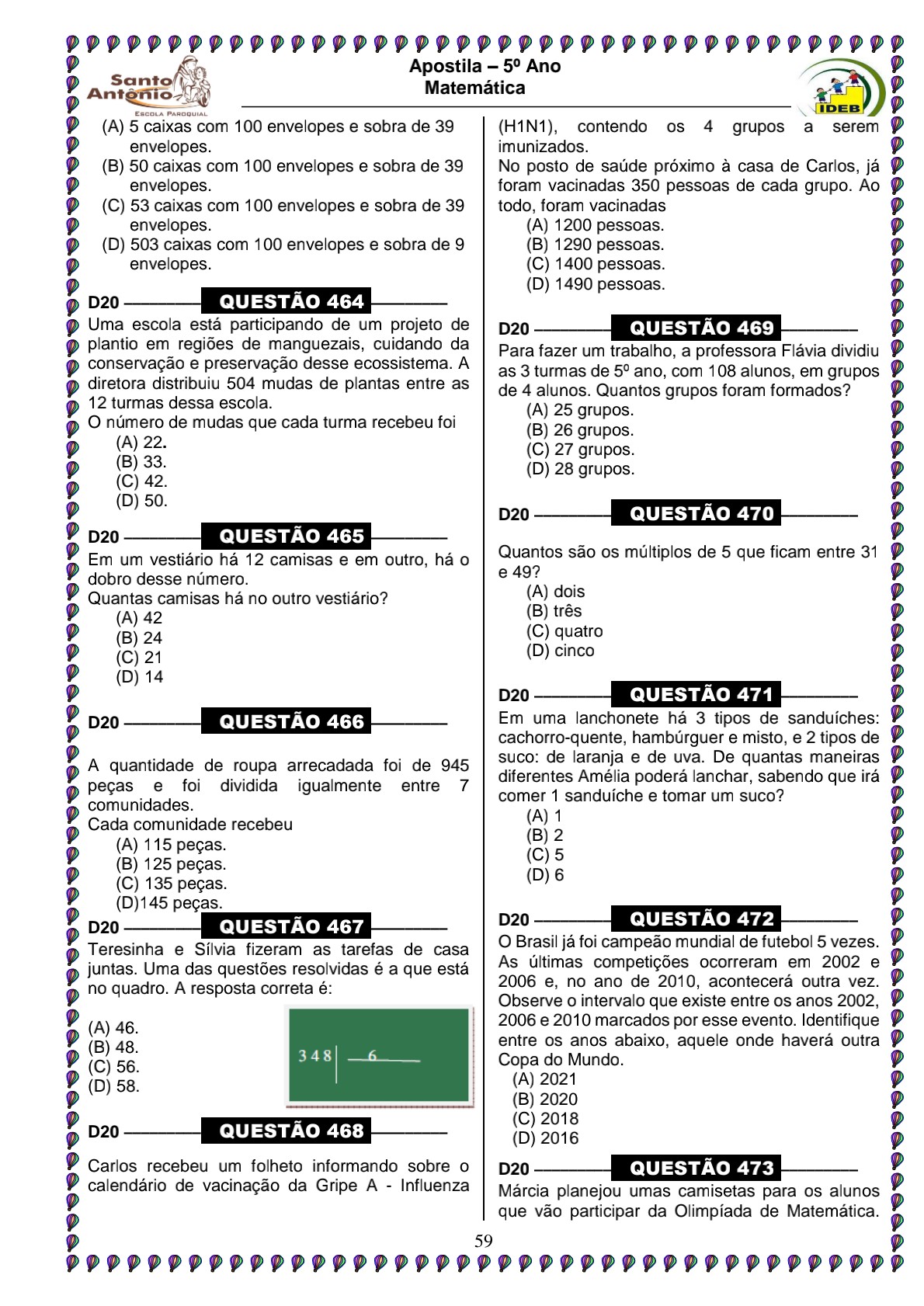 Simulado Prova Saeb 5 Ano - LIBRAIN