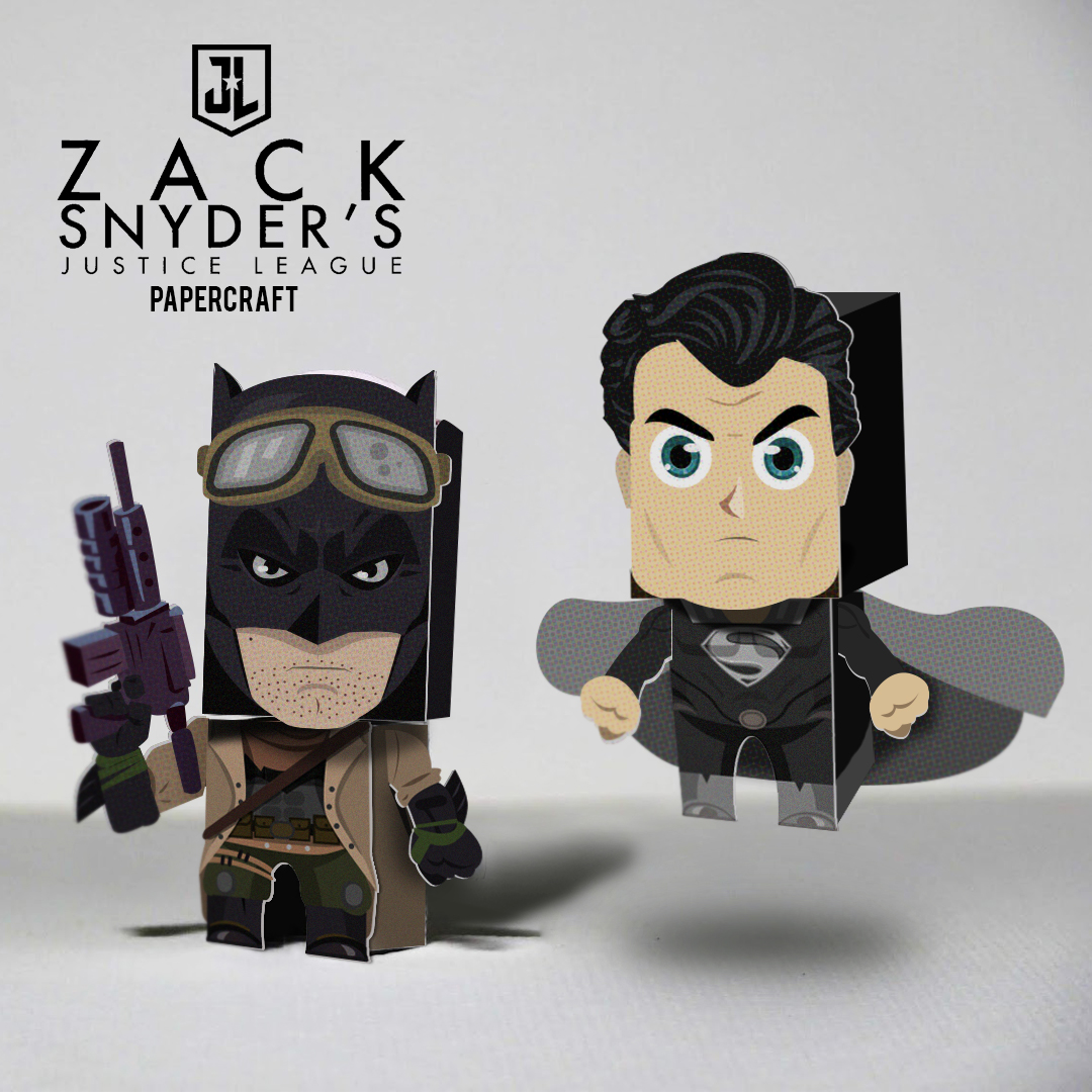Super Paper-Hero: Papercraft de Batman y Superman - Zack Snyder