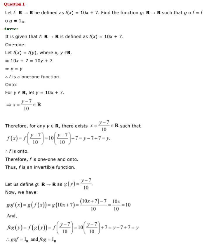 Class 12 Maths Chapter 1 Relations & Functions Miscellaneous Exercise