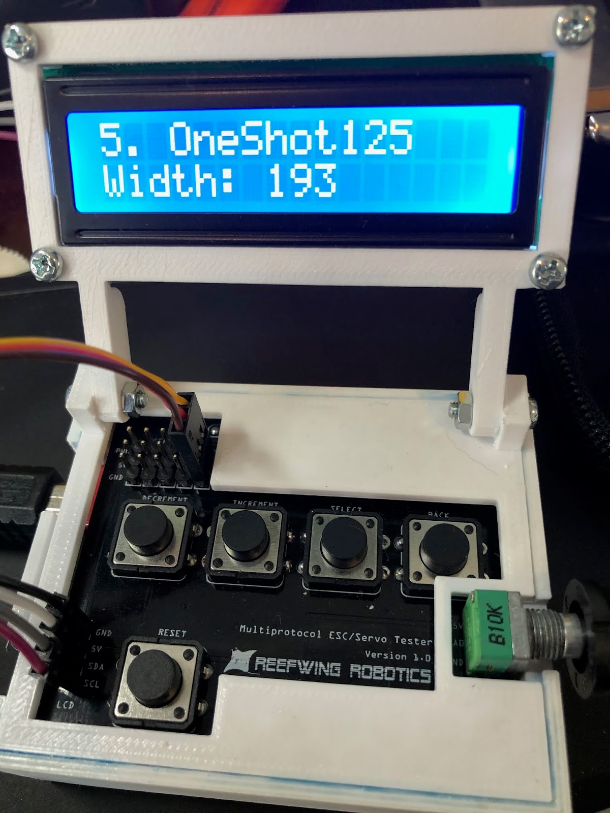 Reefwing Robotics: Arduino ESC Tester - Adding Fast PWM and OneShot125