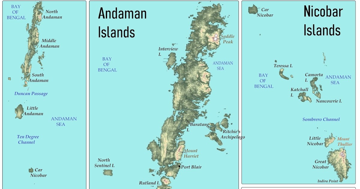 Earth Diary: Andaman and Nicobar Islands - Physiography