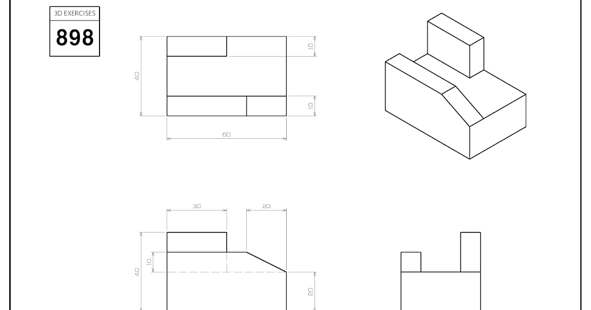 3D CAD EXERCISES 898 - STUDYCADCAM