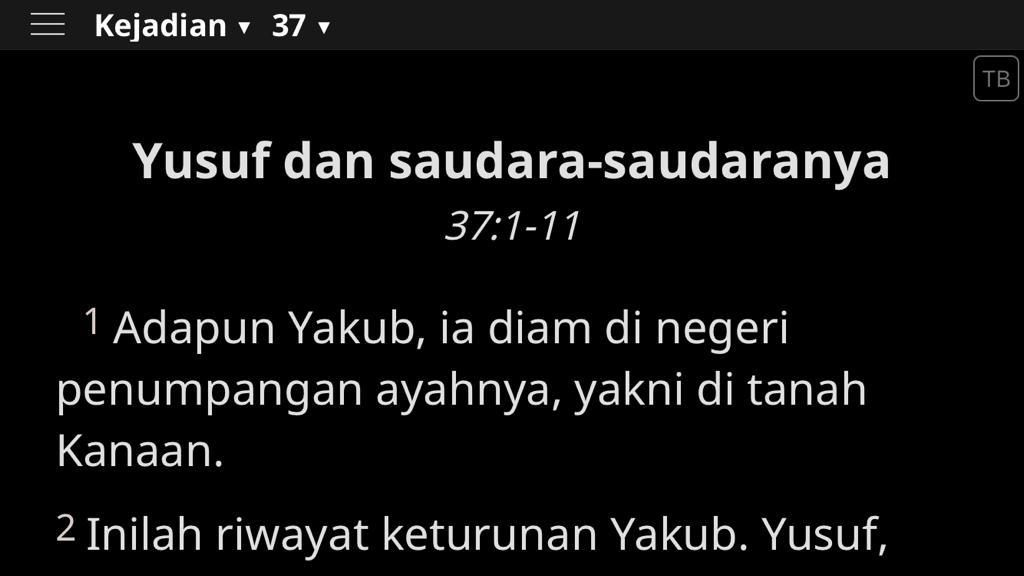 Kejadian 37:1-11: Yusuf dan Saudara-saudaranya - Perikop Alkitab
