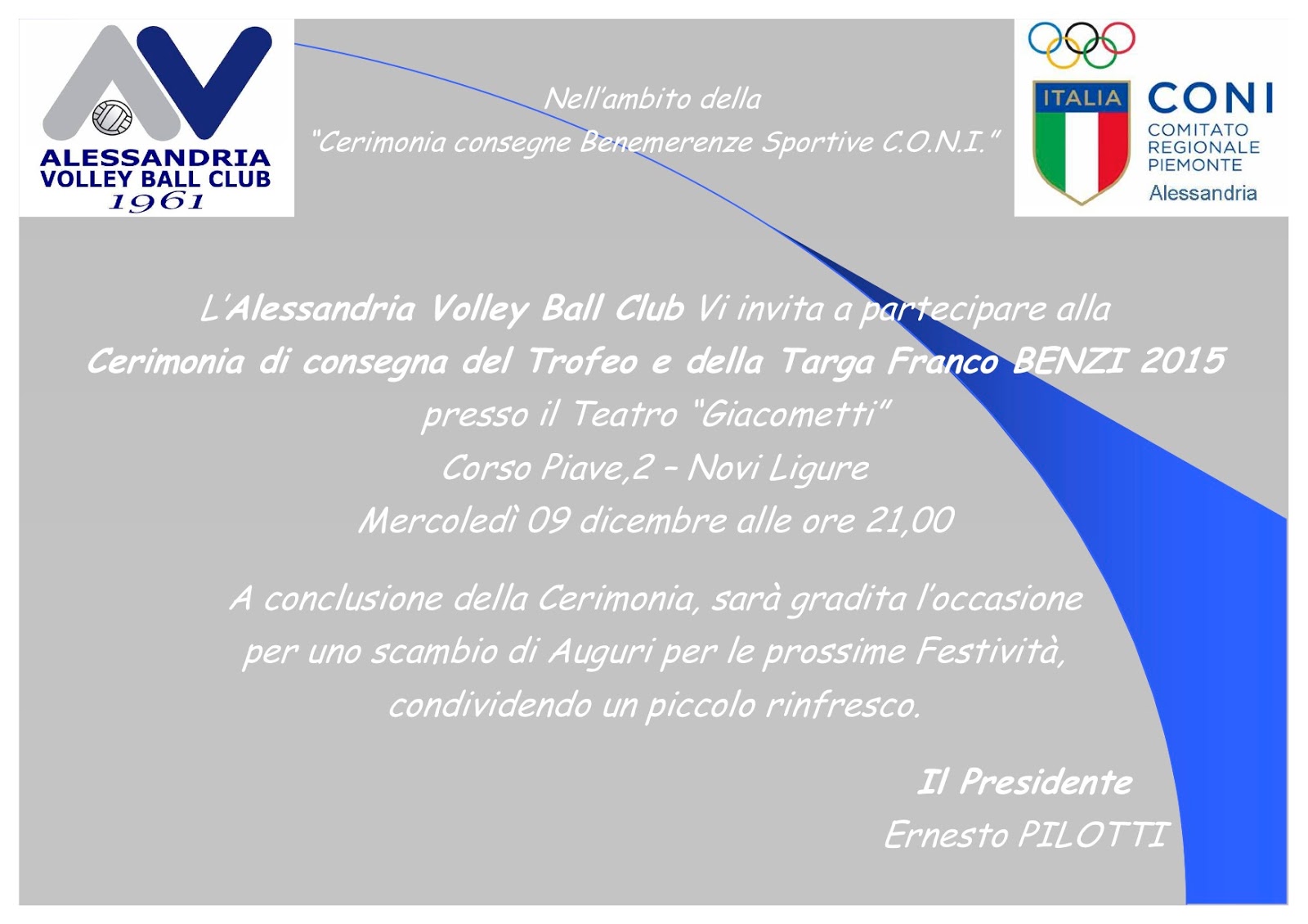 “Trofeo e Targa Franco BENZI “ ai grandi personaggi dello sport