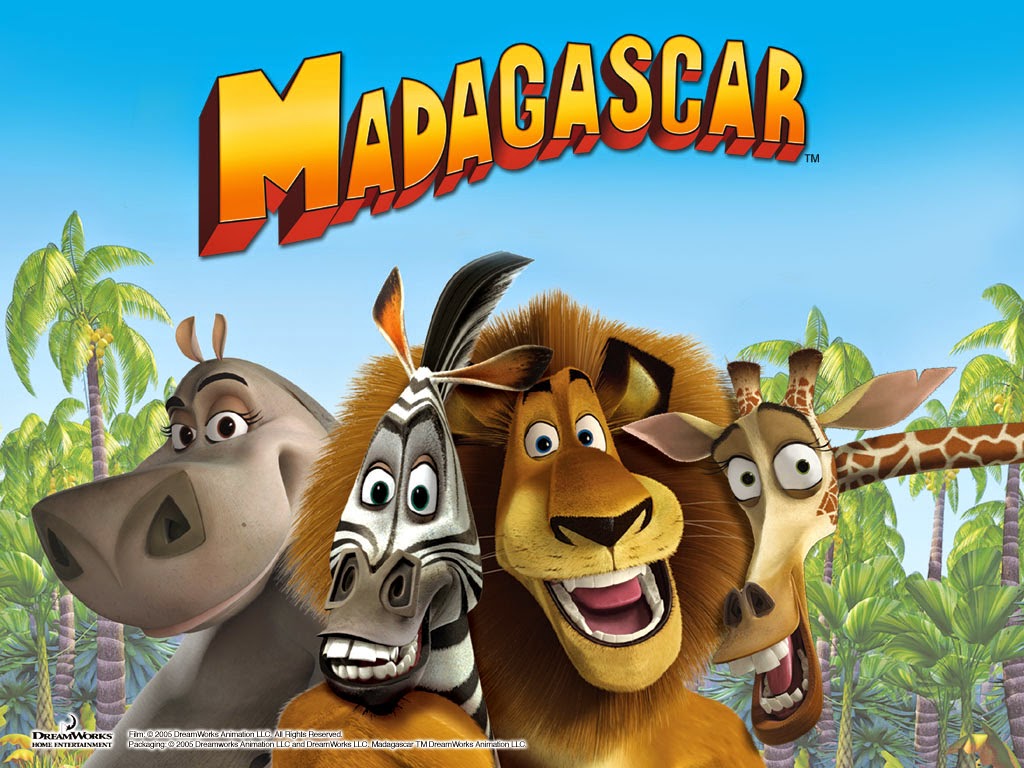 Desenhos Para Imprimir e Colorir: Colorindo com a Turma do Madagascar