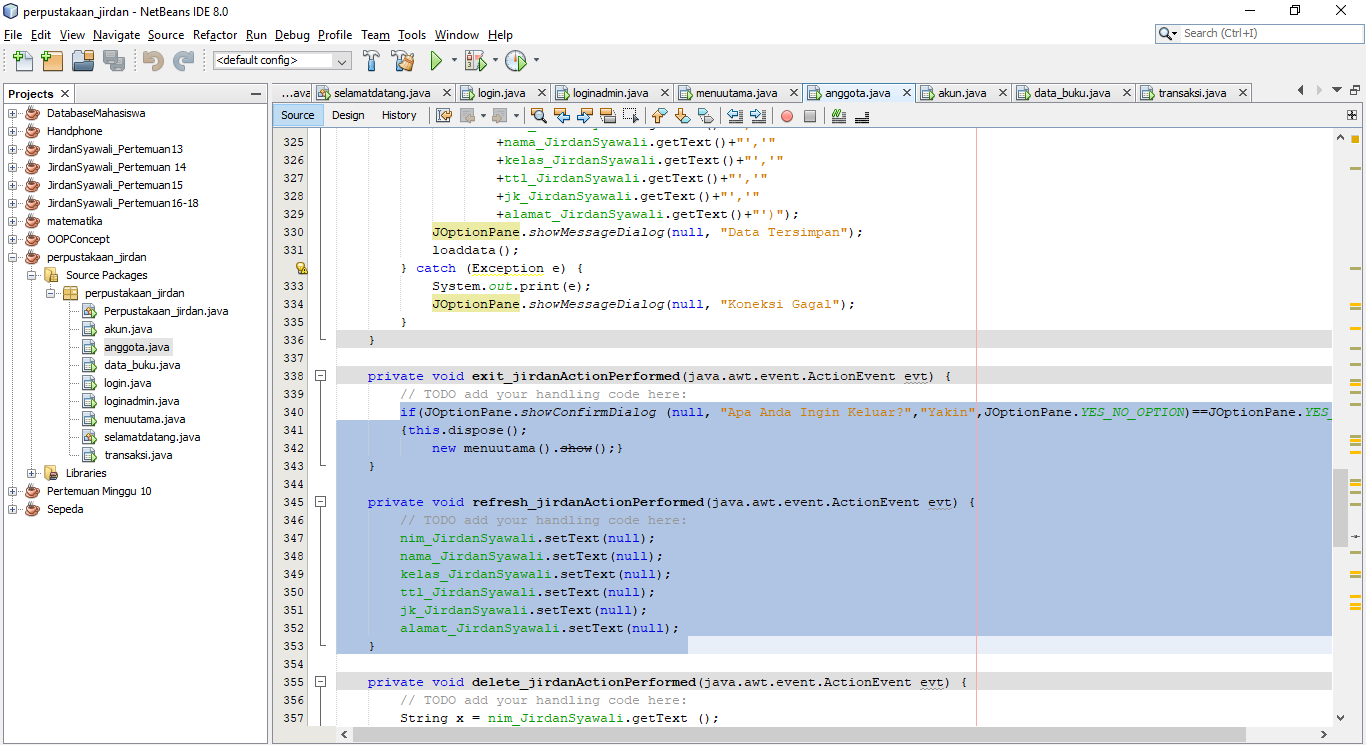 Cara Membuat Program Peminjaman Buku dengan Netbeans & XAMPP - UAS ...