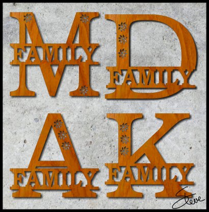 Scrollsaw Workshop: Wall Initial Scroll Saw Patterns.