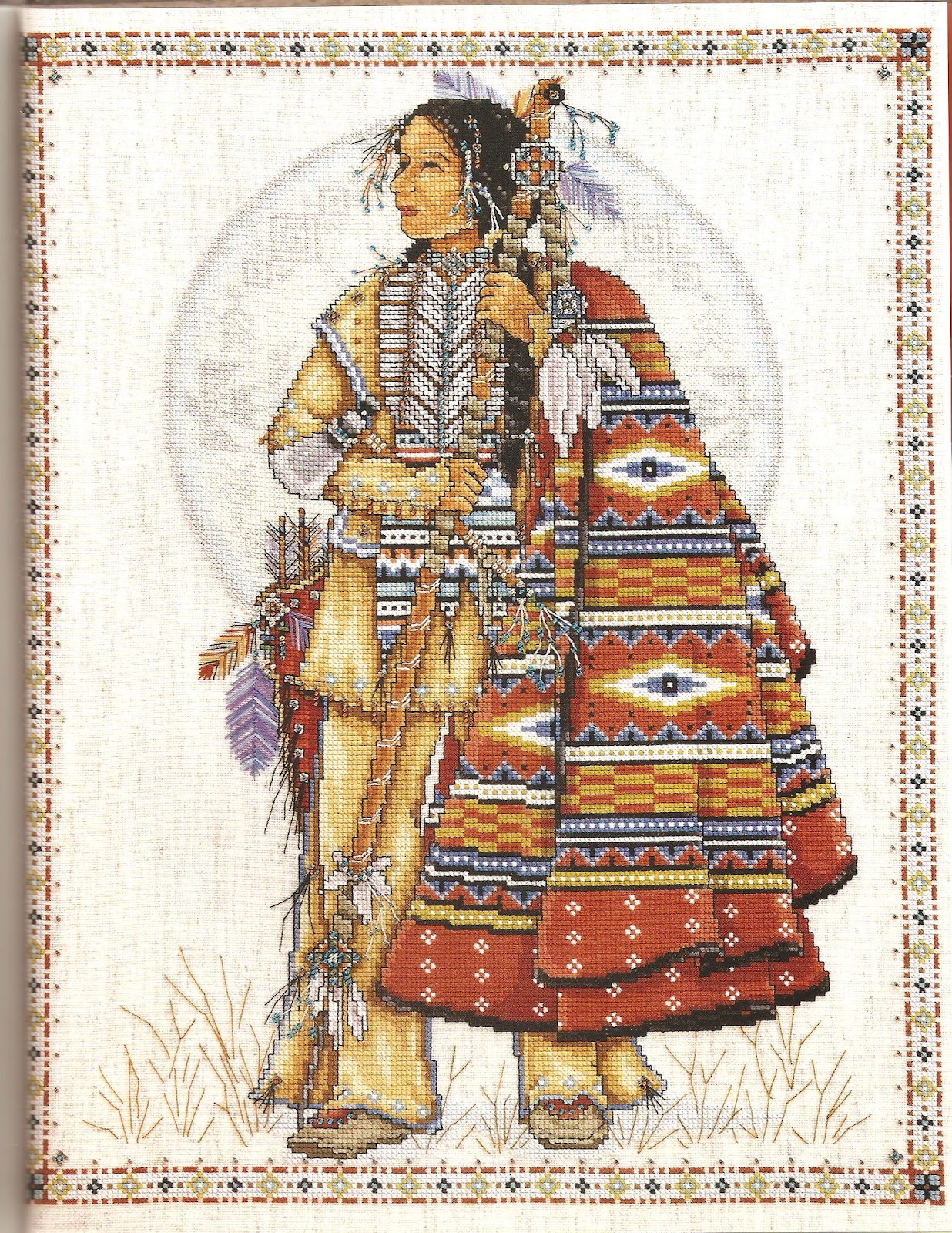 Cross Stitch Favorites: Indian Maiden & Indian Warrior