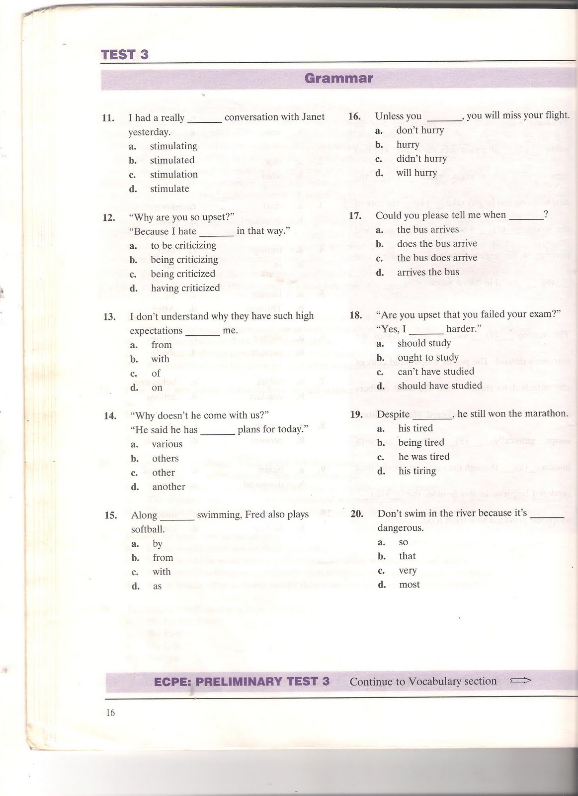 MICHIGAN ENGLISH TEST TRAINING