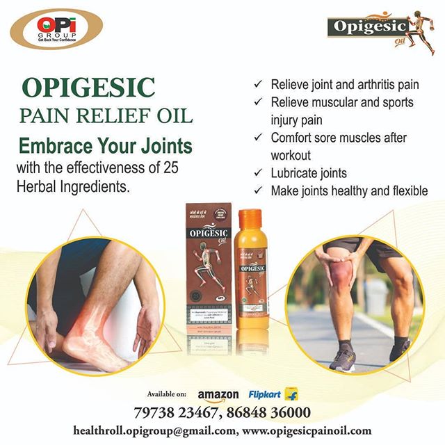 Opigesic Joint Pain Oil in India - Knee Pain, Back Pain, Neck Pain ...
