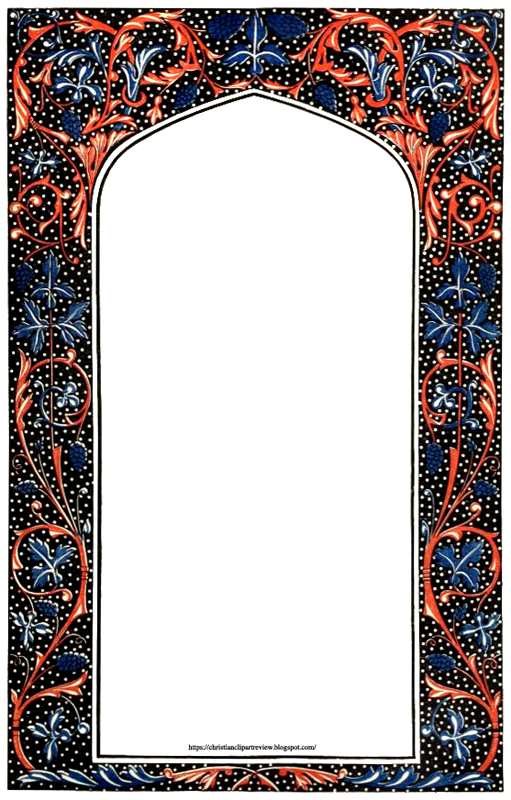 An ornamental frame from a prayer book | Christian Clip Art Review