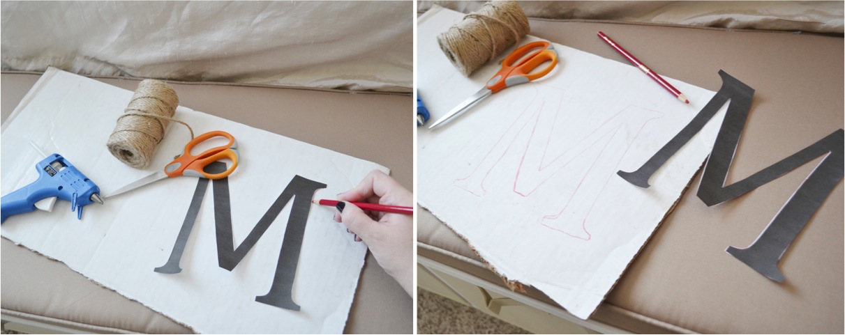 Fawn Over Baby: DIY: Twine-Wrapped Initials