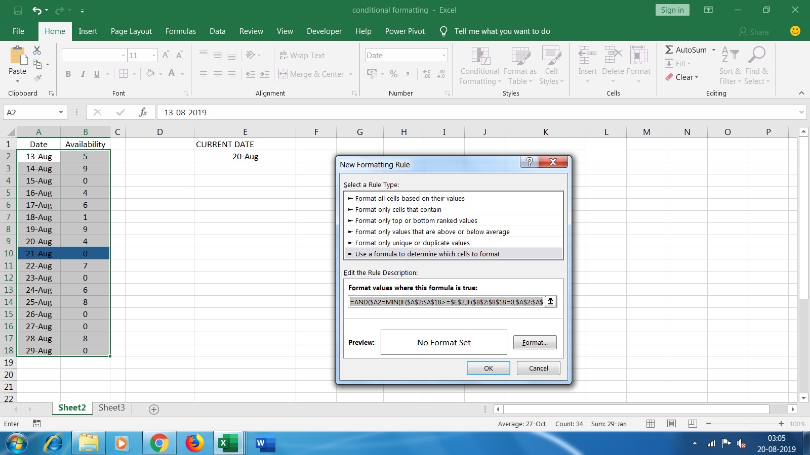 Excel Tricks: Conditional Formatting Example with Formula