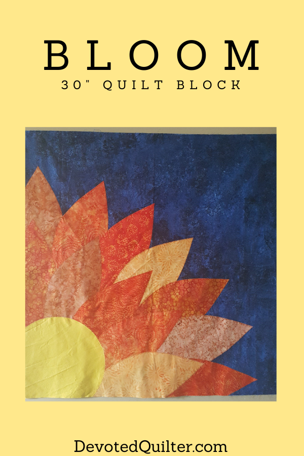 Devoted Quilter: Bloom Block- It's a Garden Party Row Along