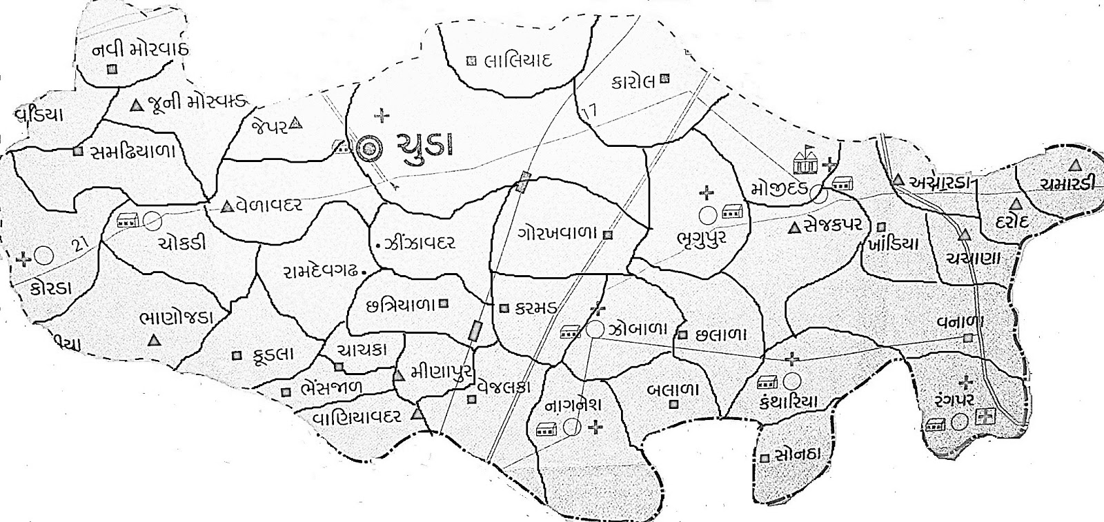 Arya Education: SURENDRANAGAR TALUKA MAP