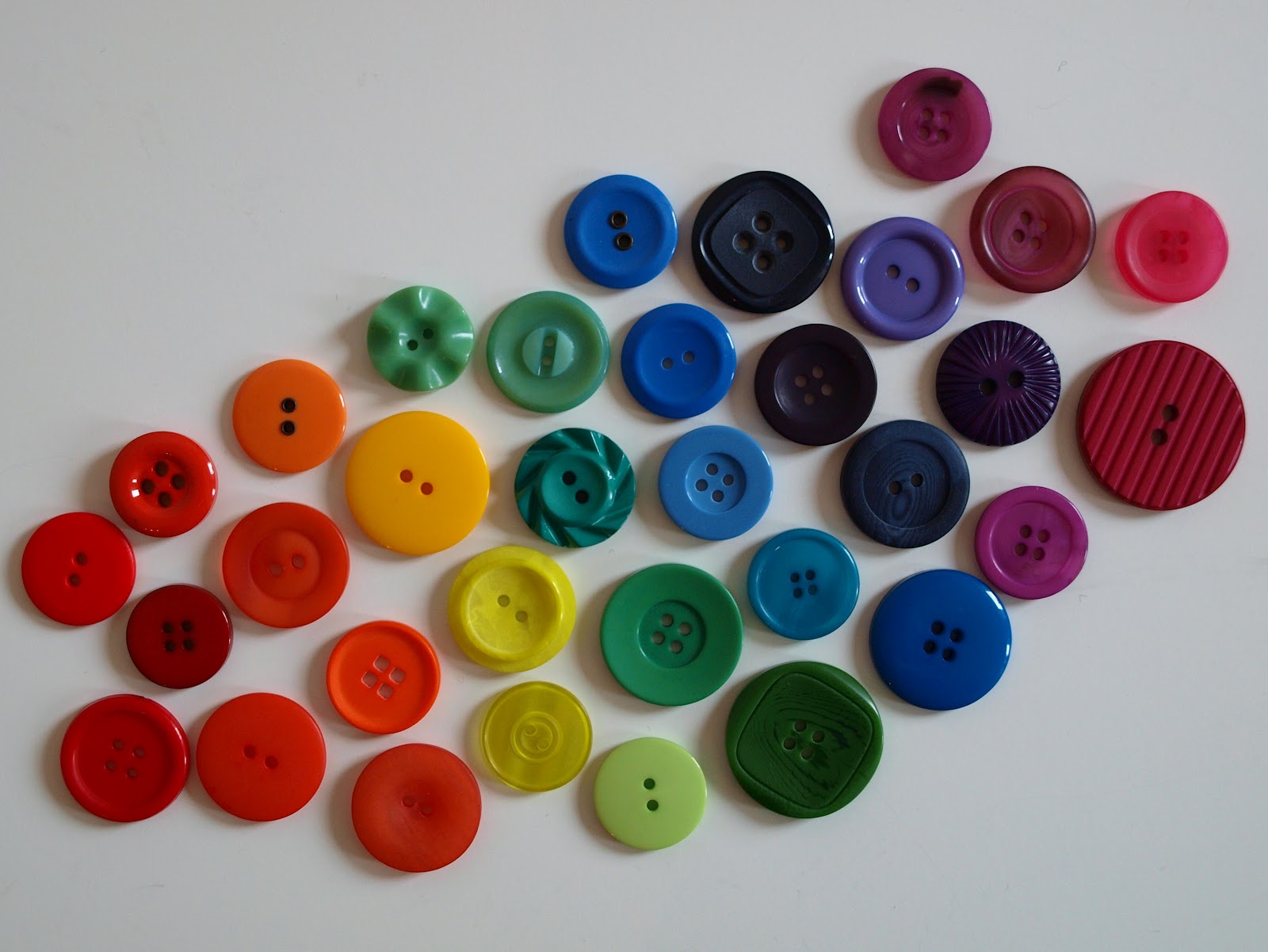 Crafted by Carly: Rainbow Buttons
